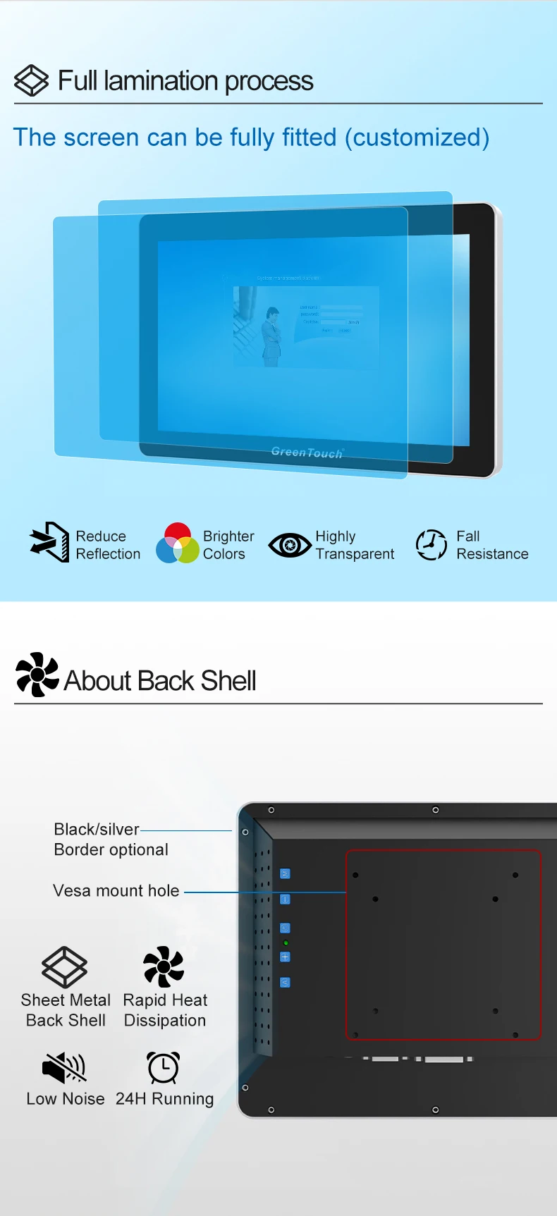 Factory 12.1 Inch Tft Lcd Desktop Touch Monitor 1024 * 768 Touch Screen ...