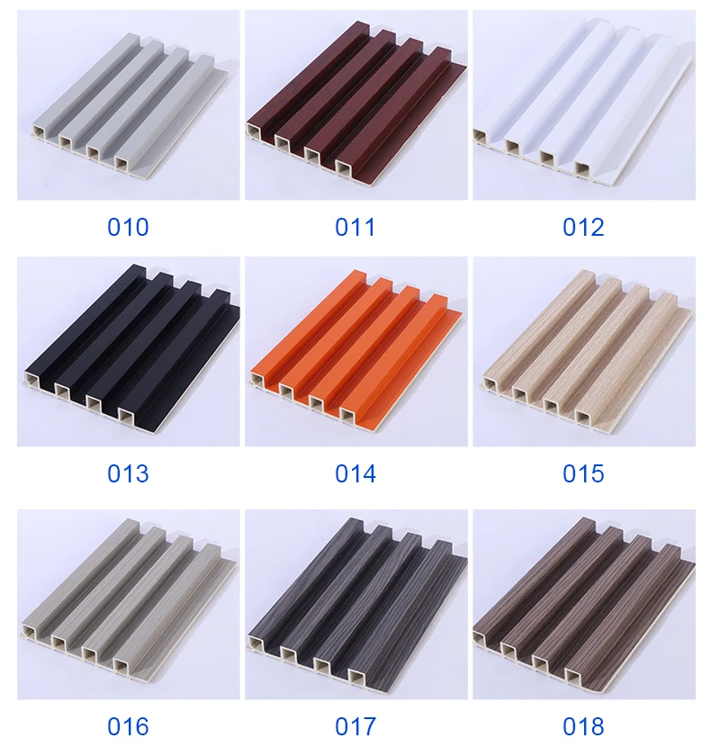 Slatted/Fluted Exterior Siding Co-Extrusion External Wall Cladding 219 ...