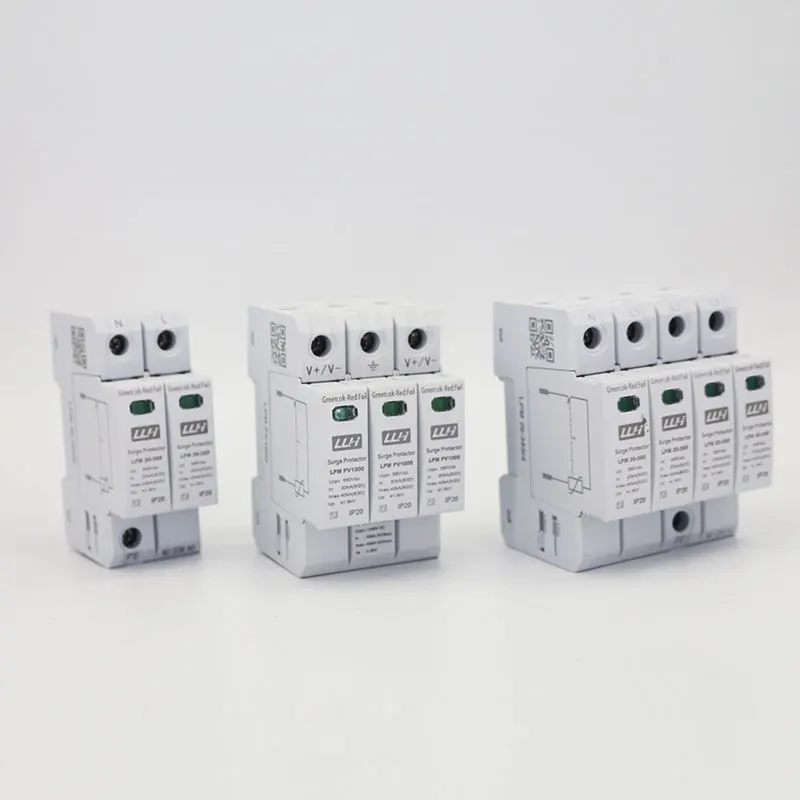 Single and Three Phase spd surge protection device 4p 220V 275V 320V 385V 400V 440V 500V 600V ...