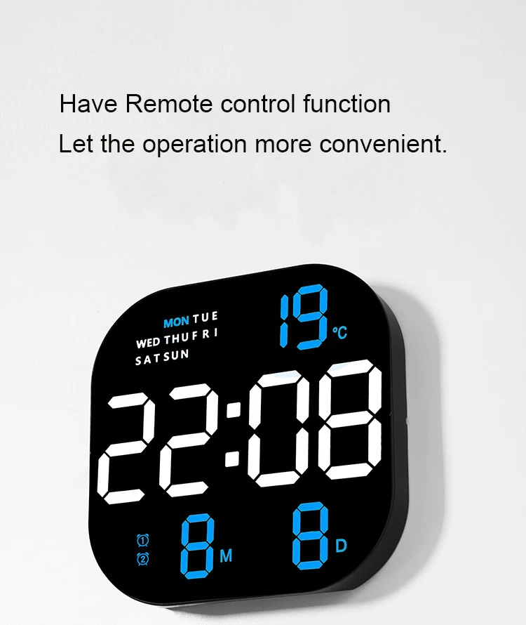 Multifunctional LED Wall Clock - Style & Utility Combined