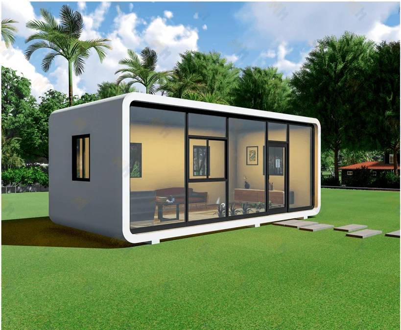 Mh Luxurious Prefab Pod Shaped Prefabricated Movable Steel Structure ...