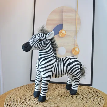 Realistic Wild Zoo Animals Plushies Home Decorations Kids Toys Lifelike ...