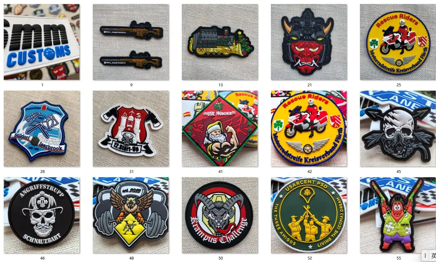 Custom Rubber Logo 3d Patches Clothes Garment Embossed Silicone Patches ...