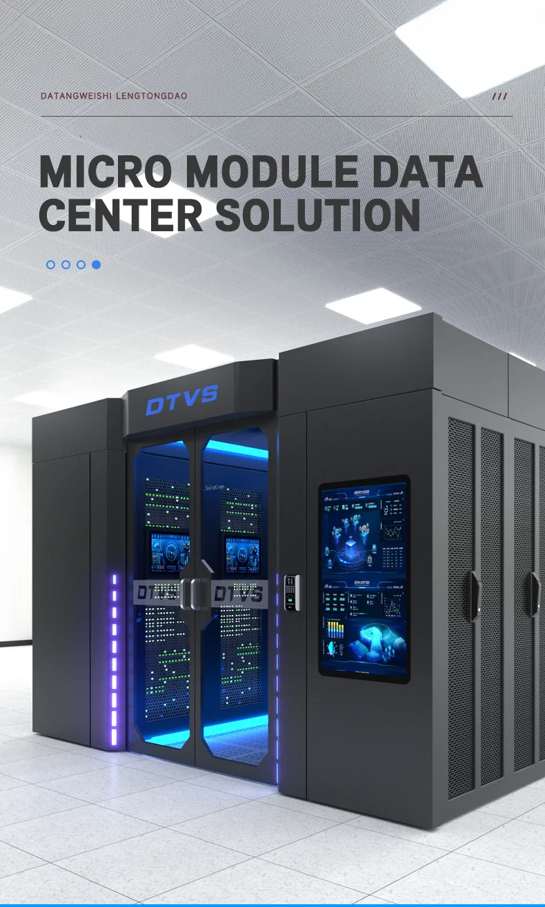 DTVS 19 Inch 42U Modular Data Center Cold Aisle Containment with DEMS ...