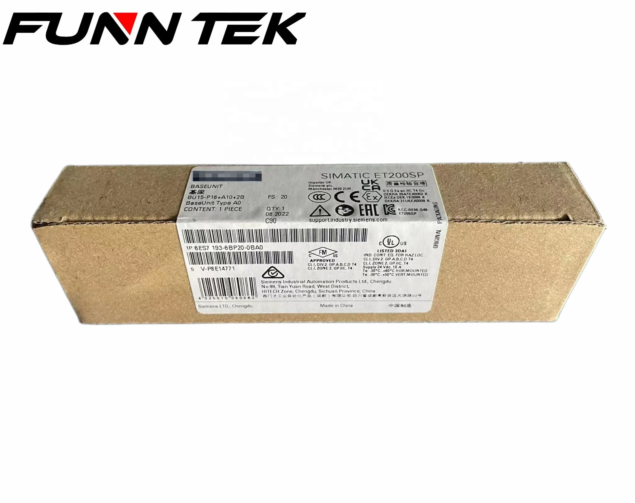 Siemens Simatic Et200sp Baseunit Bu15-p16+a10+2b Bu Type A0 6es7193 ...