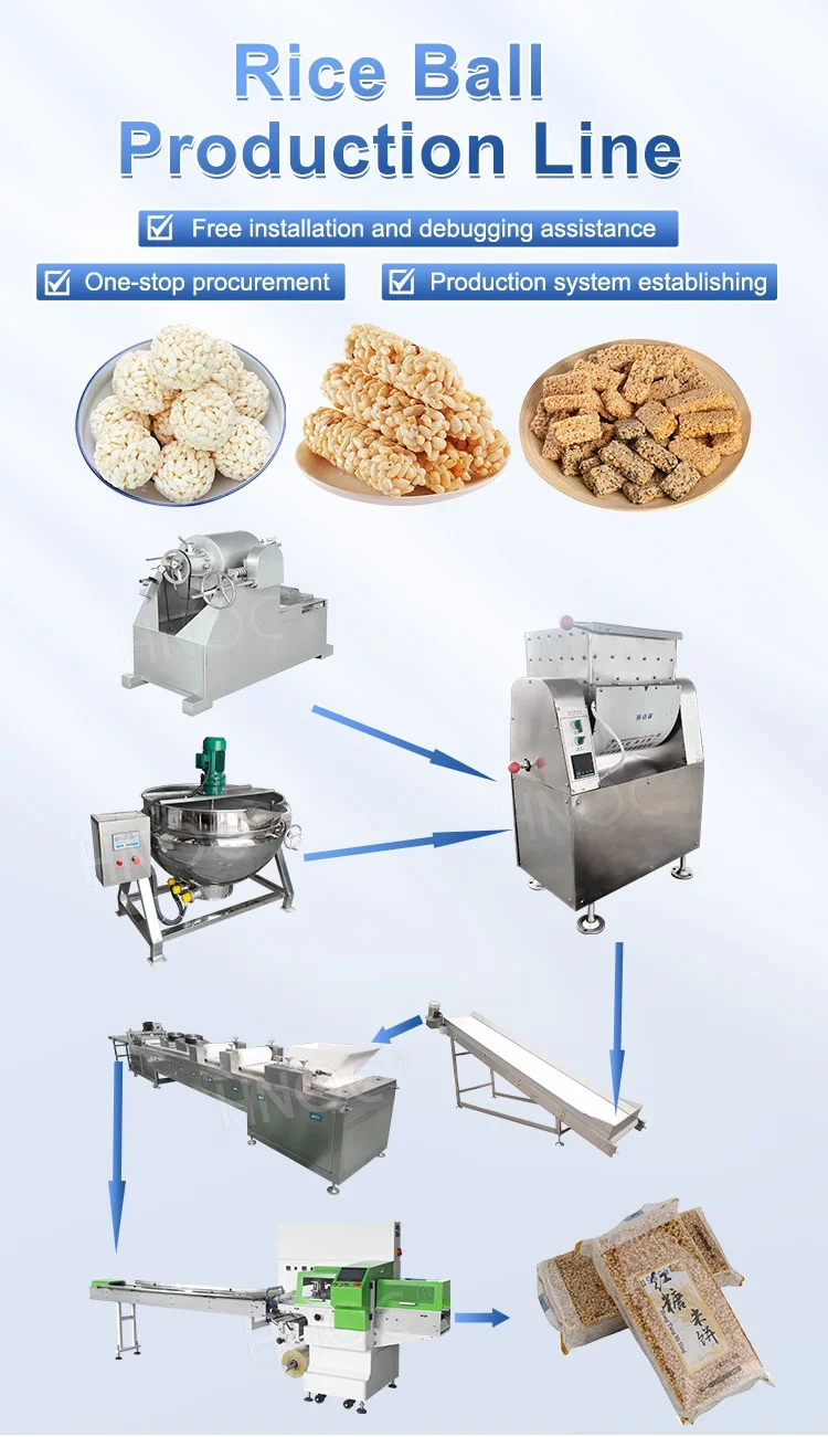 Hnoc Brown Rice Bar Cut Machine Protein Bar Extruder Small Crispy ...