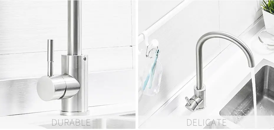 SUS 304 Stainless Steel Kitchen Sink Taps - Durable & Stylish
