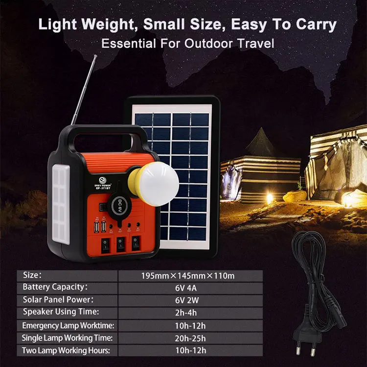 9v3w Portable Small Mini Solar Light Systems Off Grid Solar Panel Power ...