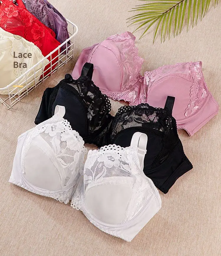 Large Size U-shaped Backless Sexy Bra Ef Bra Cup Lace Breathable ...