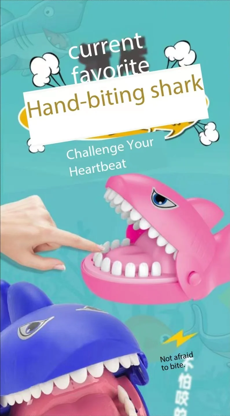 Large Crocodile Shark Mouth Dentist Bite Finger Game Toy for Kids ...