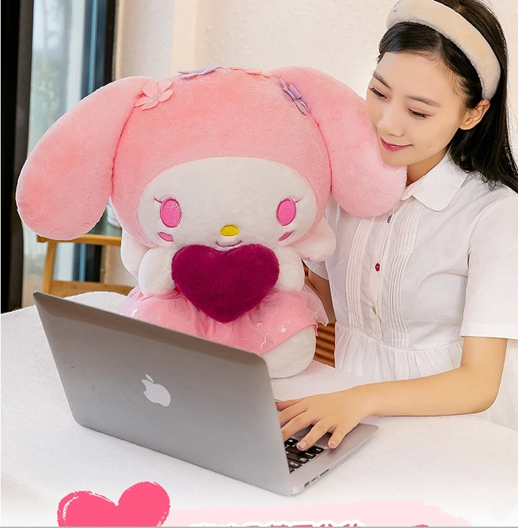 Cinnamoroll High Quality Plush Toys Kuromi My Melody Hug Love Heart ...