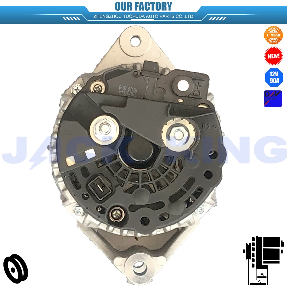ALT1807 12V 90A Alternator for VW Volksbus 9.150 OD 4.3