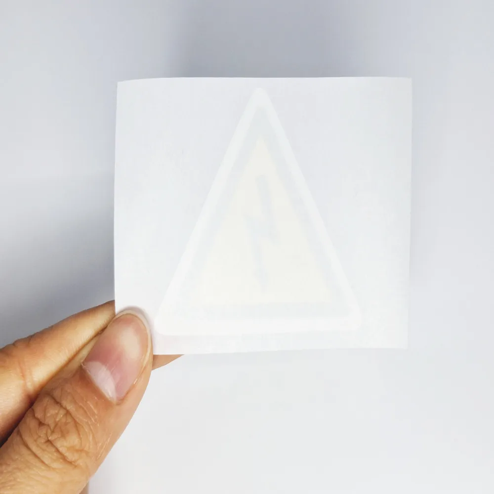 Custom Reflective Danger Warning Label Triangle Sticker For Outdoor ...