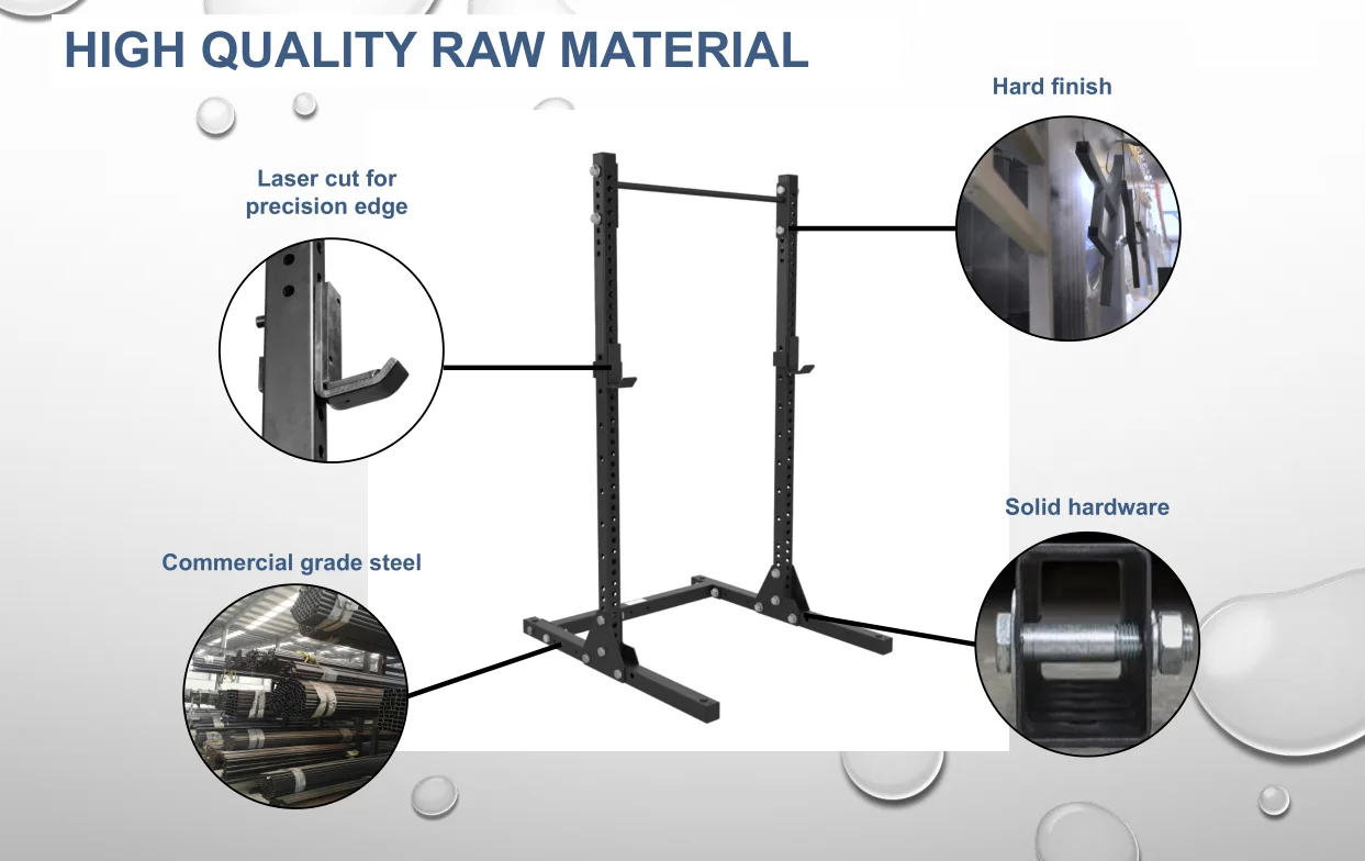 Gym Equipment Fold Back Wall Power Rack Squat Rack - Buy Power Rack ...