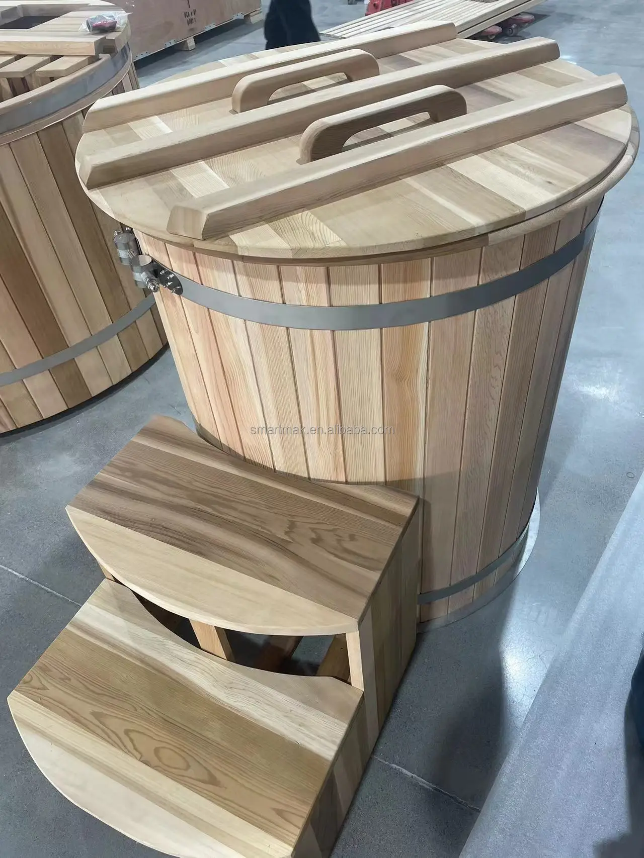 Popular Round Ice Bath Cold Plunge Tub With Chiller - Buy Ice Bathtub ...