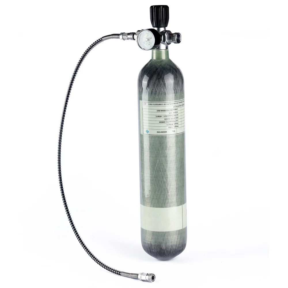 2L High pressure carbon fiber Cylinder PCP tank for Paintball with DIN ...