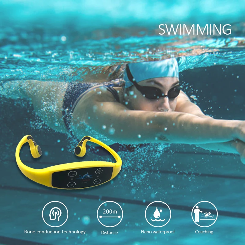 Swimming Earbuds - Waterproof Bone Conduction Headphones