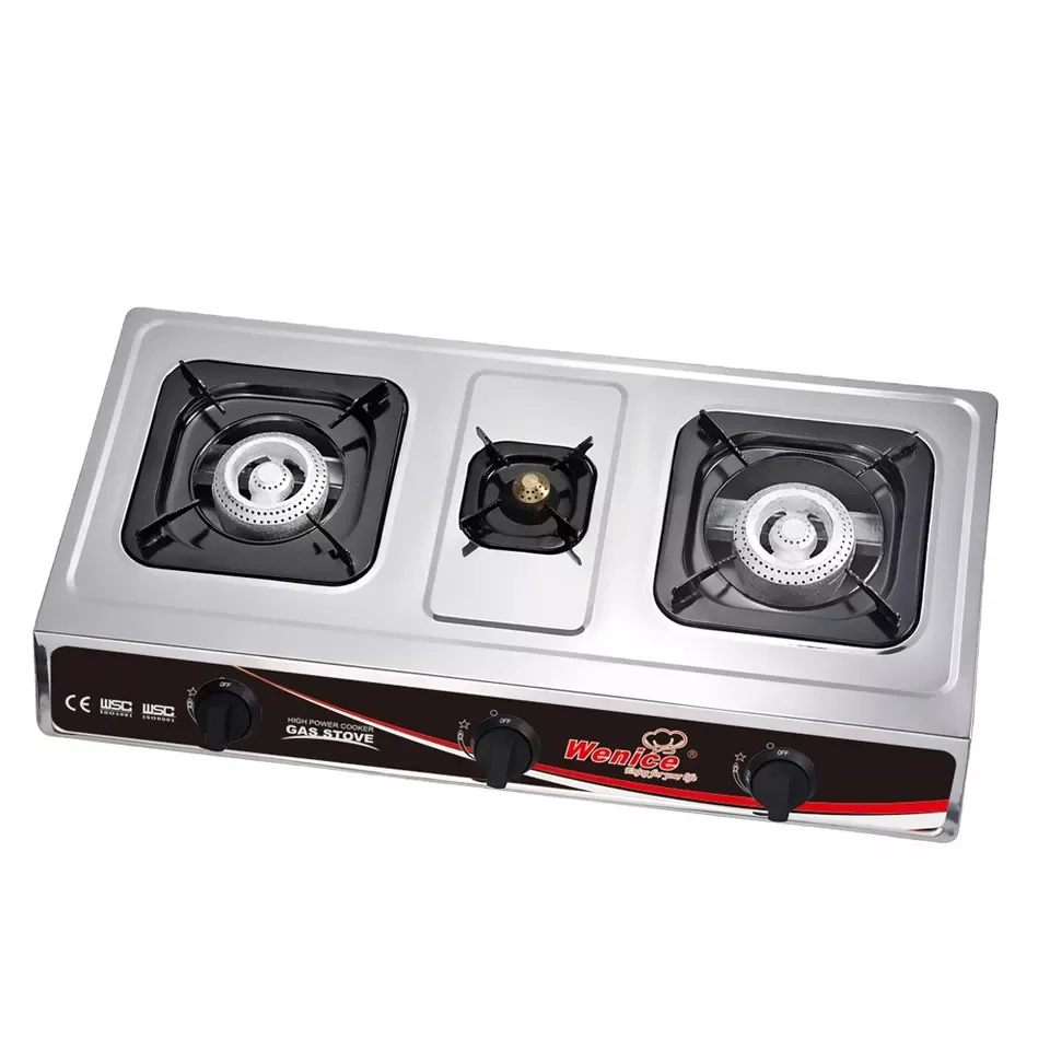 Stainless Steel 3 Burner Cooker Top Cooktop Kitchen Lpg Natural ...