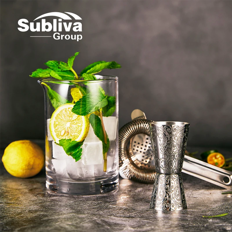 Copper Plated Double Jigger - 20/40ml Bar Tool by Subliva