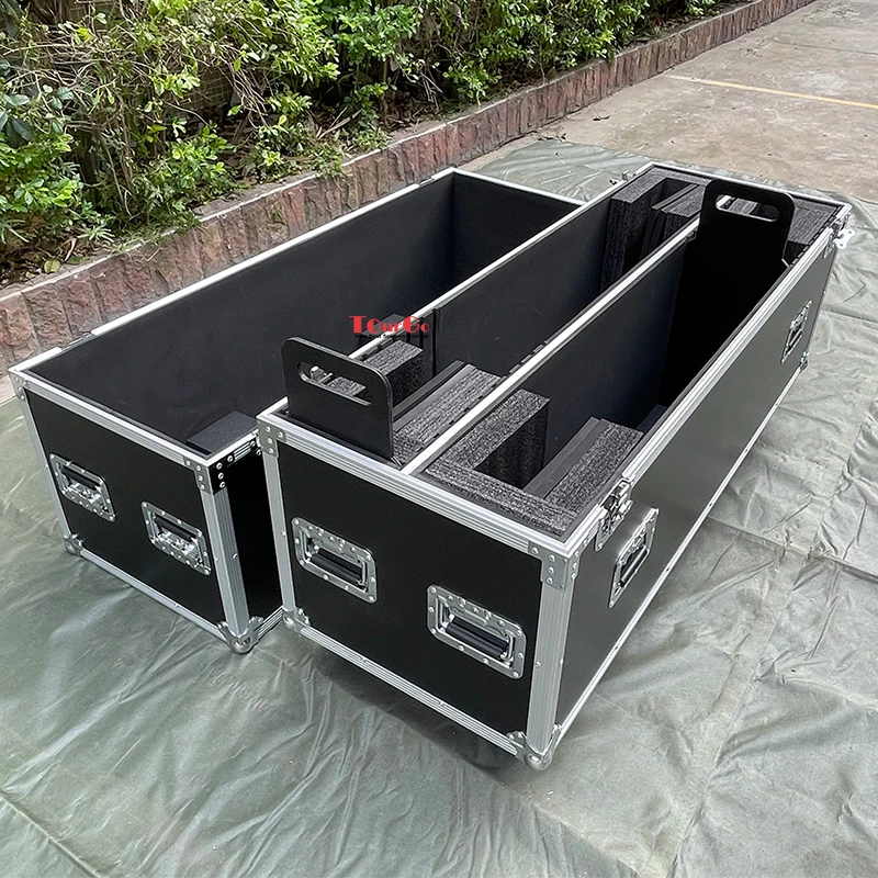 All Black Motorised TV Lift Flight Case for 70-75 Inch Screens