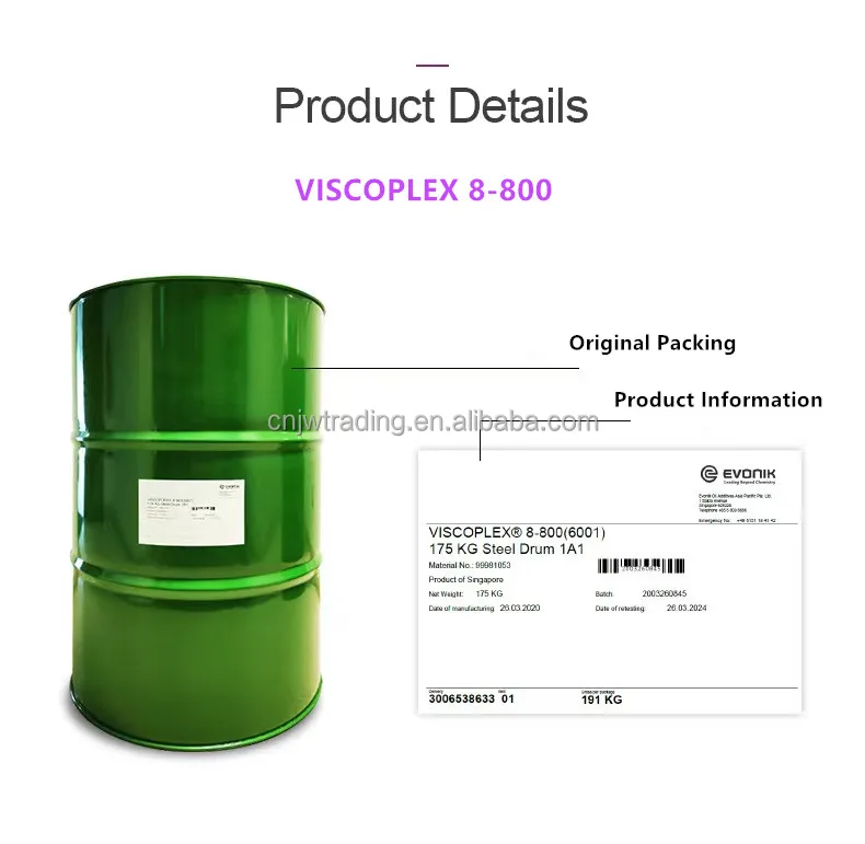 Viscosity Index Improver Polymethyl Methacrylate Viscoplex 8-800 - Buy ...