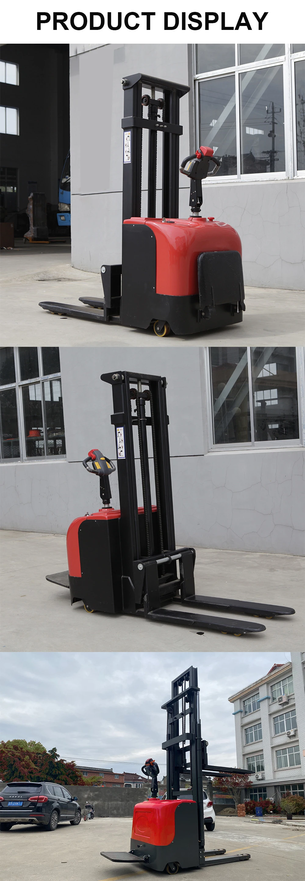 New Product Ideas Full Electric Stacker Electric Walkie Stackers 1.5ton 2 Ton 3ton Lift Price ...