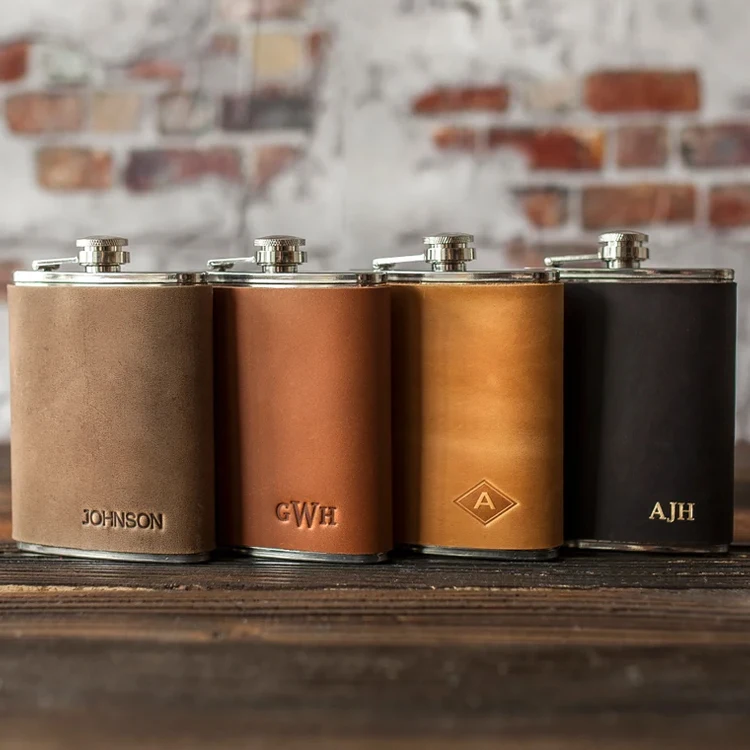 Personalized Groomsmen Flasks - Handmade Luxury for Men