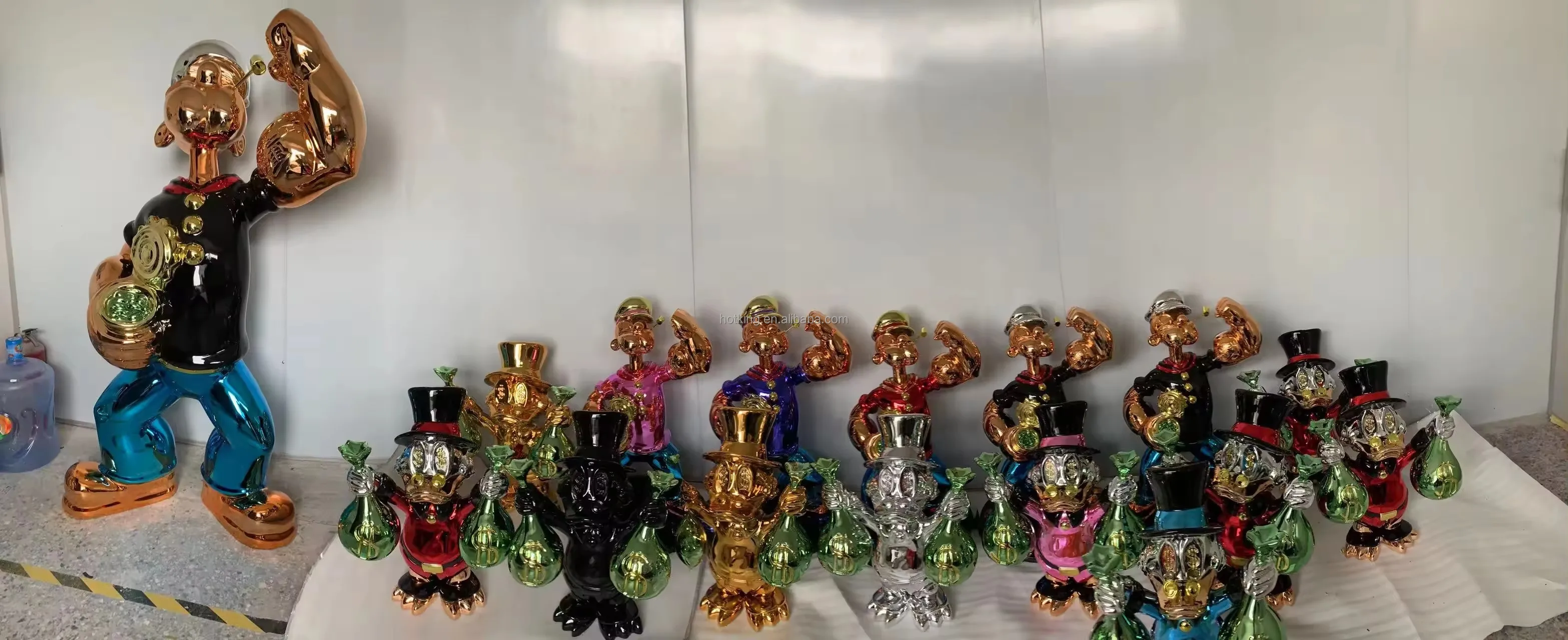 Popeye Statue Modern Customized Famous Pop Culture Style Street Art Pop ...