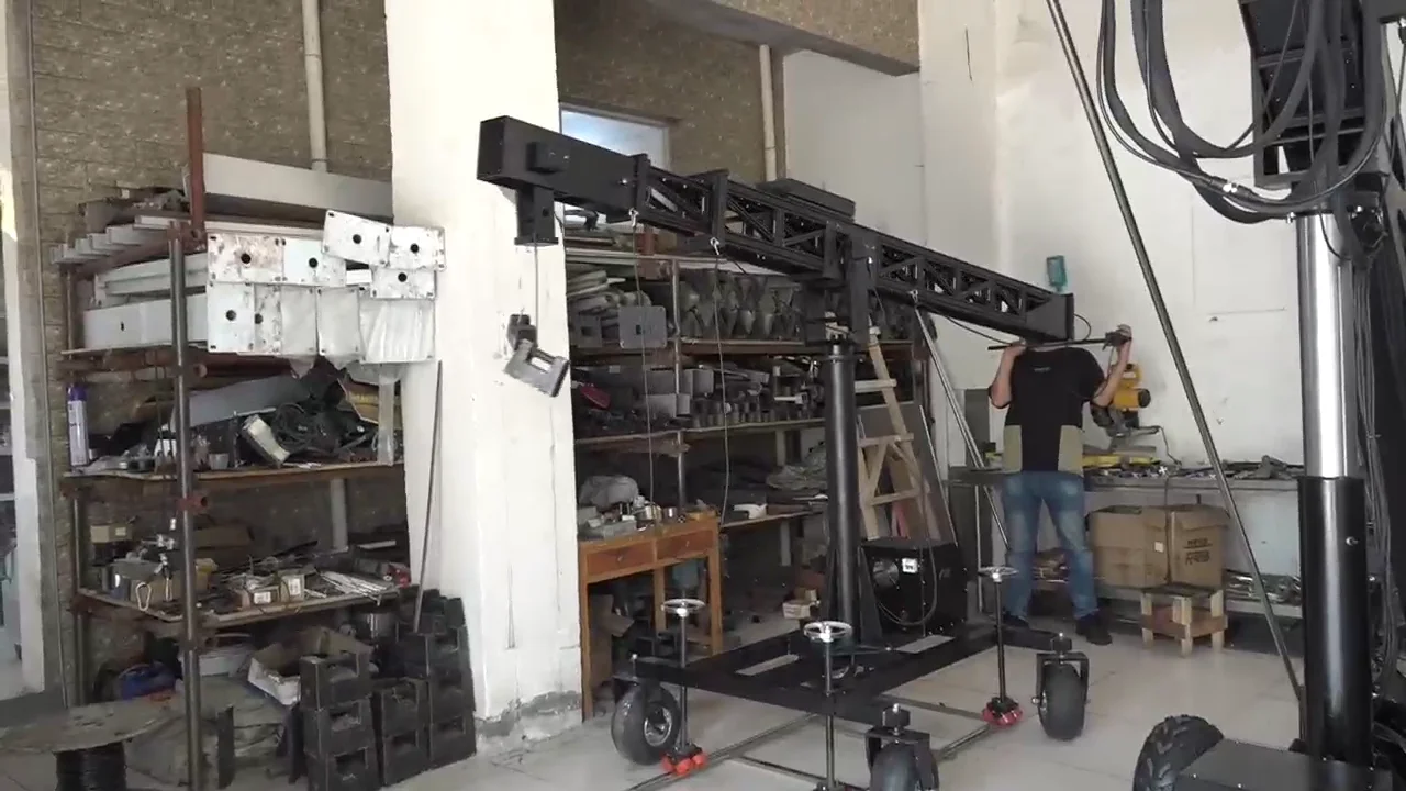 20ft Telescopic Camera Jib Crane Telescope From 2.9m To 6.2m - Buy ...