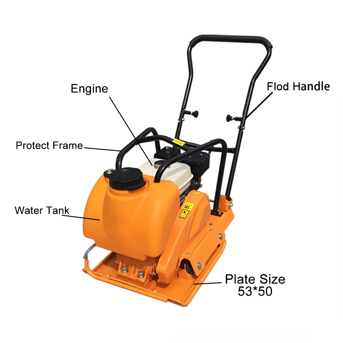 High Efficiency Diesel Engine Vibrating Plate Compactors