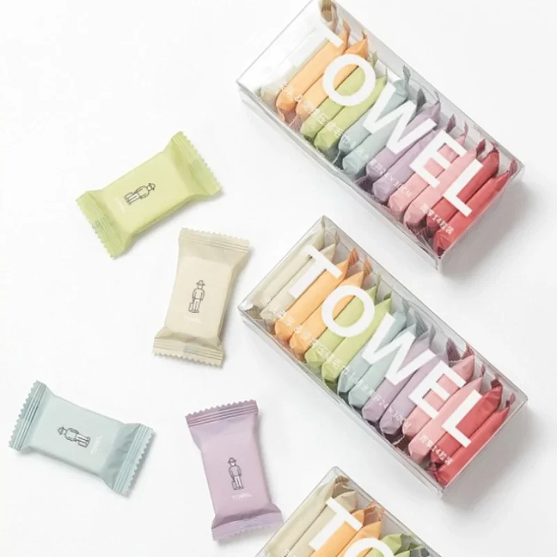 Disposable Towel Morandi Colors Alcohol Free Organic Expandable Mini ...