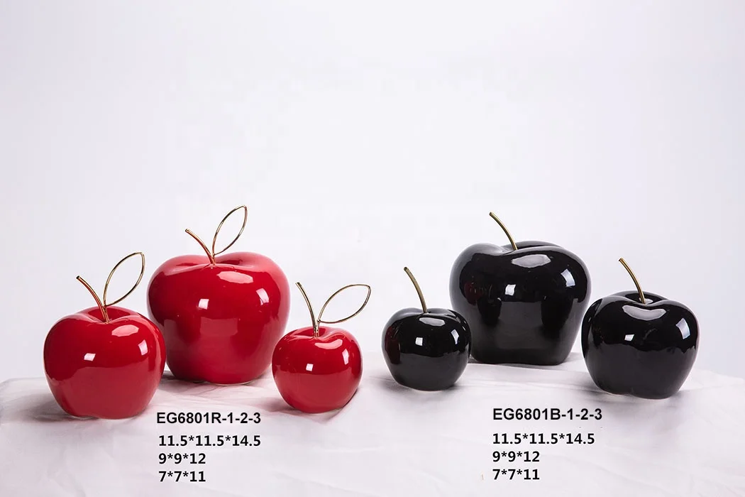 Gold Apple Modern Ceramic Furnishing Articles for Home