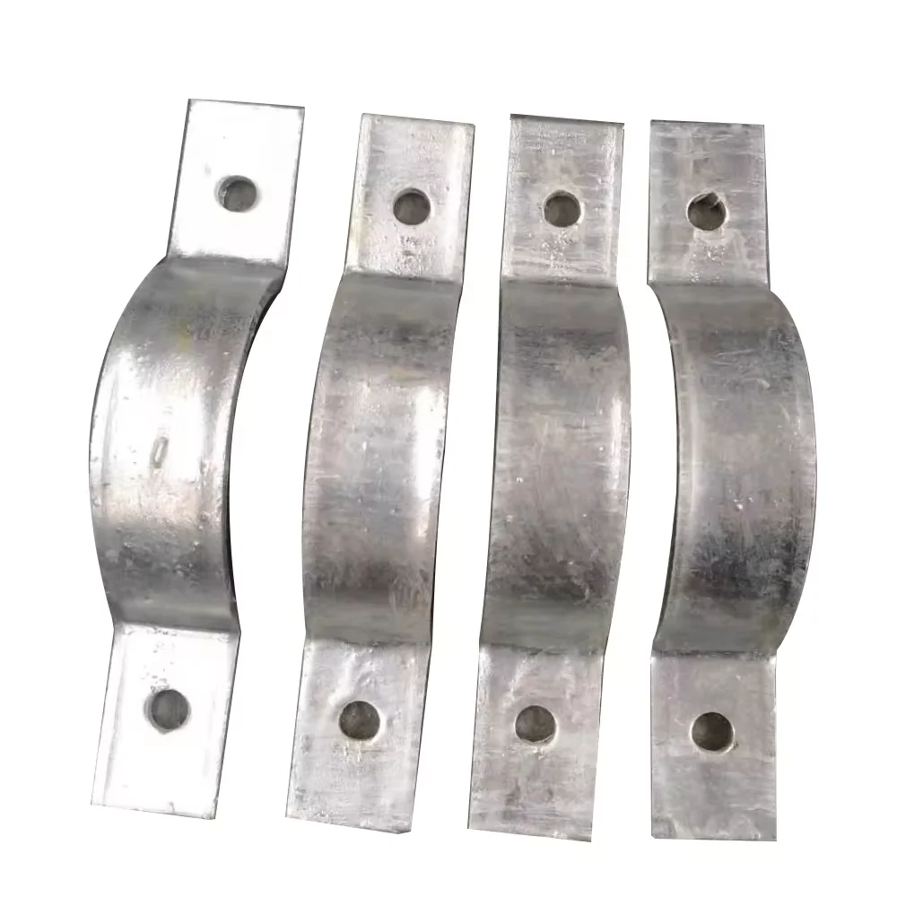 Stainless Pipe Clamps Hydraulic Tube Hold Hoop Galvanized Pole Clip ...