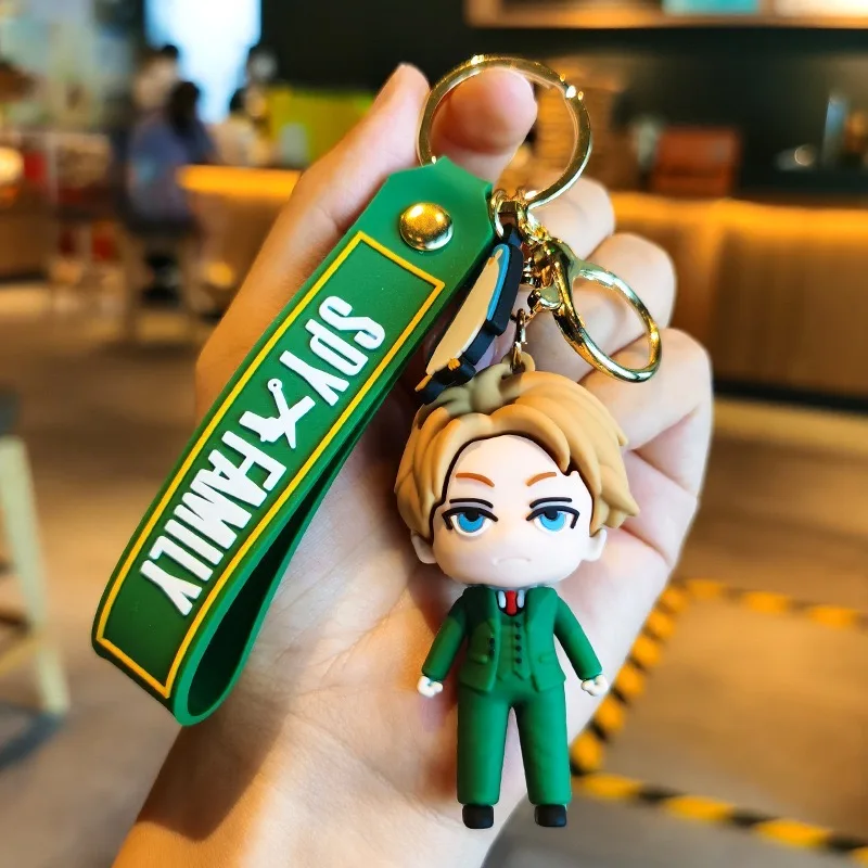 Spy X Family Chainsaw Man Anya Keychain 3d Doll Cosplay Props Keyrings ...