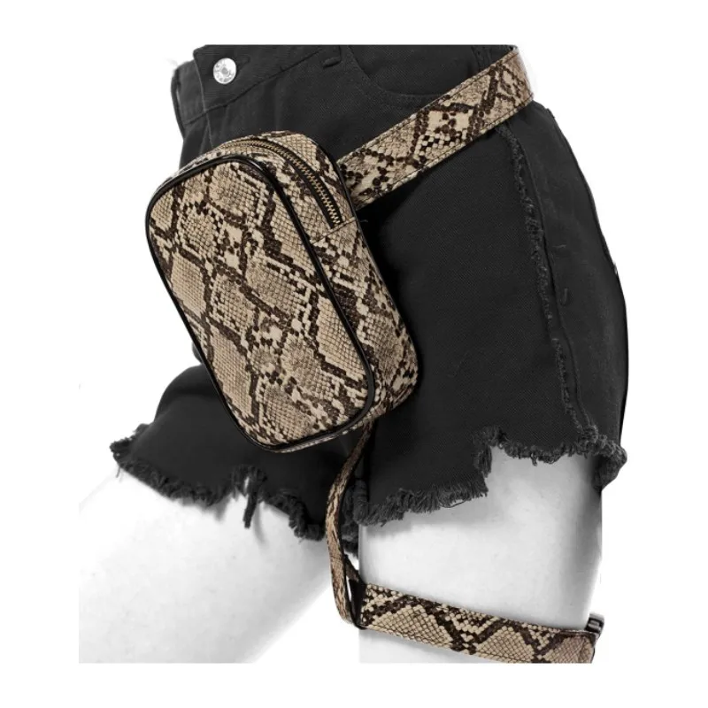 Trendy Leg Harness Fanny Pack Leather Thigh Fanny Wrist Bag Women Sport ...