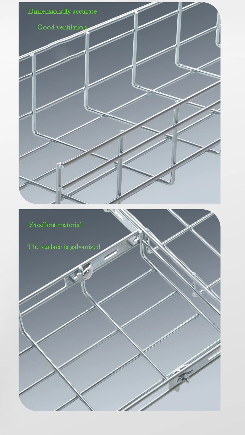 Wire Mesh Cable Tray Double Waterproof Cabletray Support Support - Buy ...