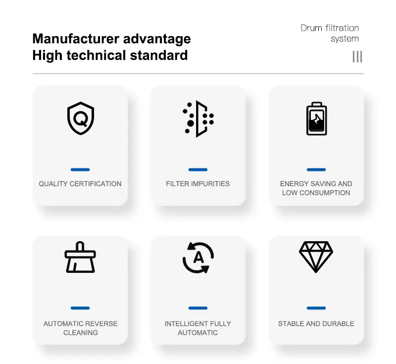 WATER CYCLE T100 Drum Filtration System - Micro Filter Purification