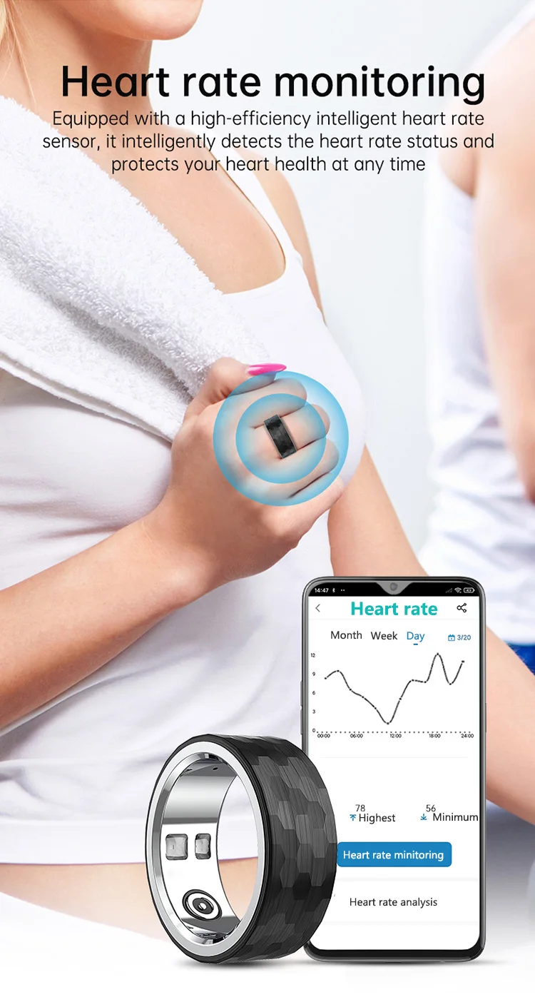 Smartwatch Sports Fitness Tracker Heart Rate Blood Pressure Smart Watch ...