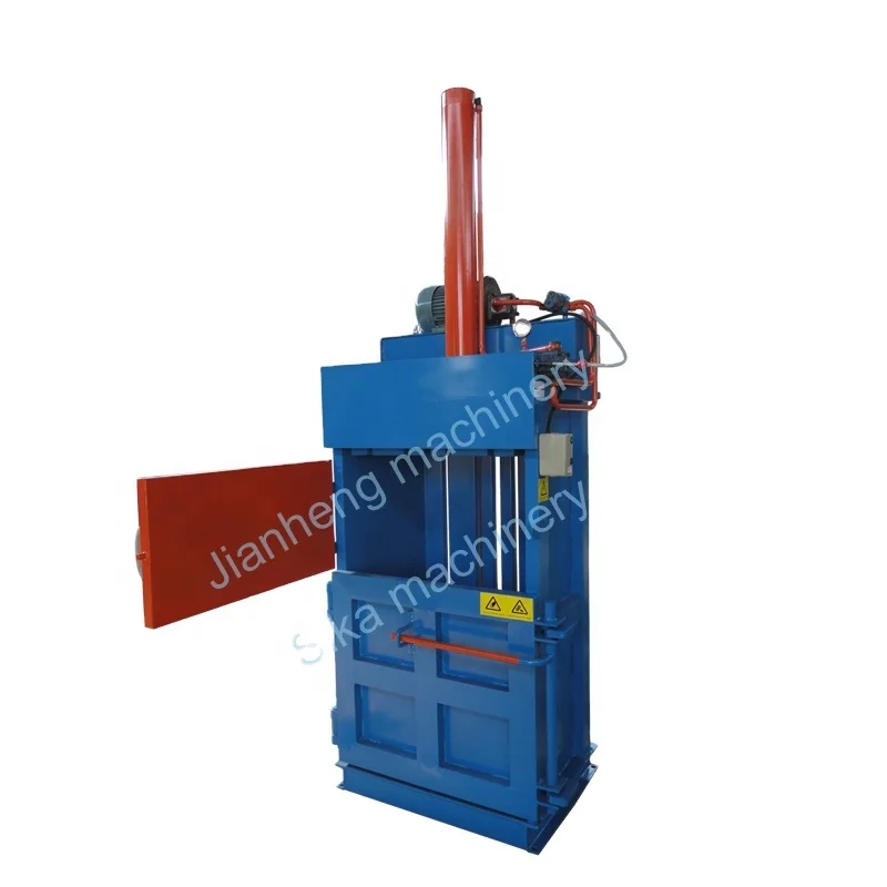 Vertical Hydraulic Carton Cardboard Waste Paper Compress Machine ...