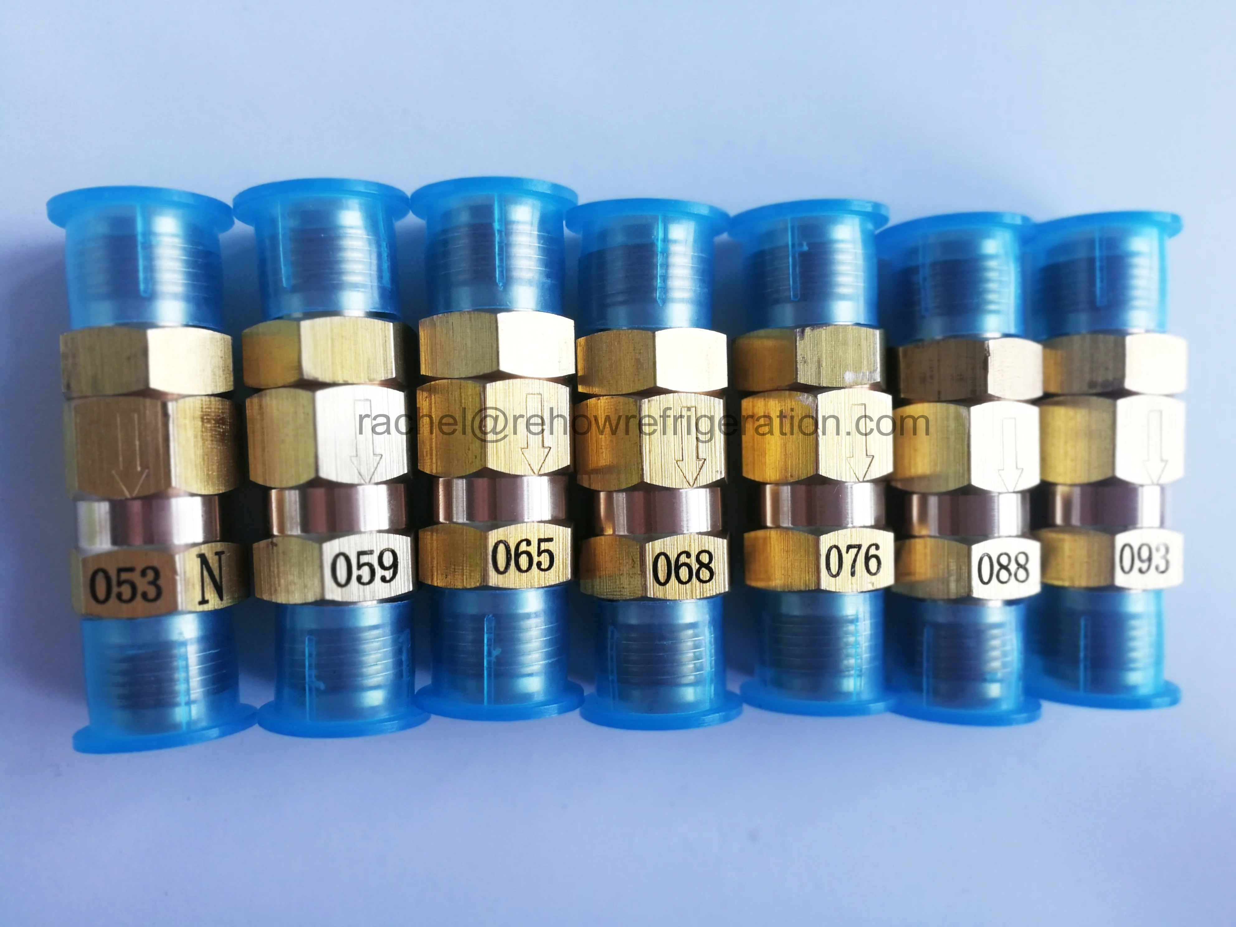 Evaporator Coil with Flow Check Piston Valve Orifice