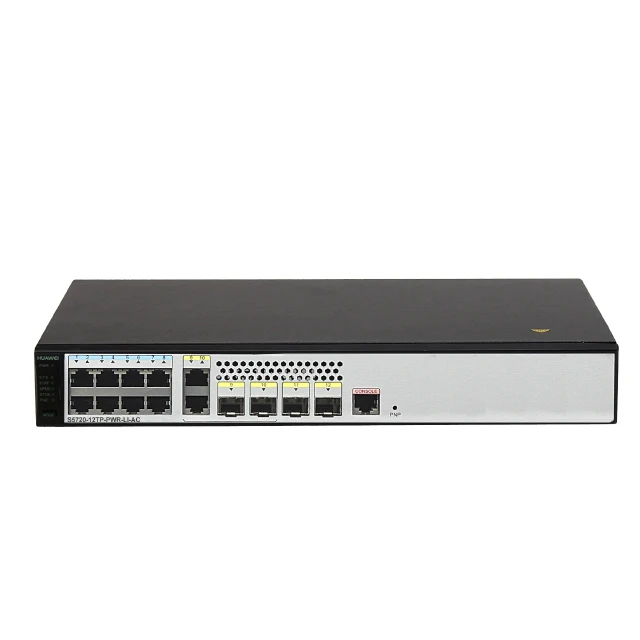 S5720-12TP-PWR-LI-AC 8 Ethernet 10/100/1000 PoE+ ports 2 Gig SFP and 2 ...