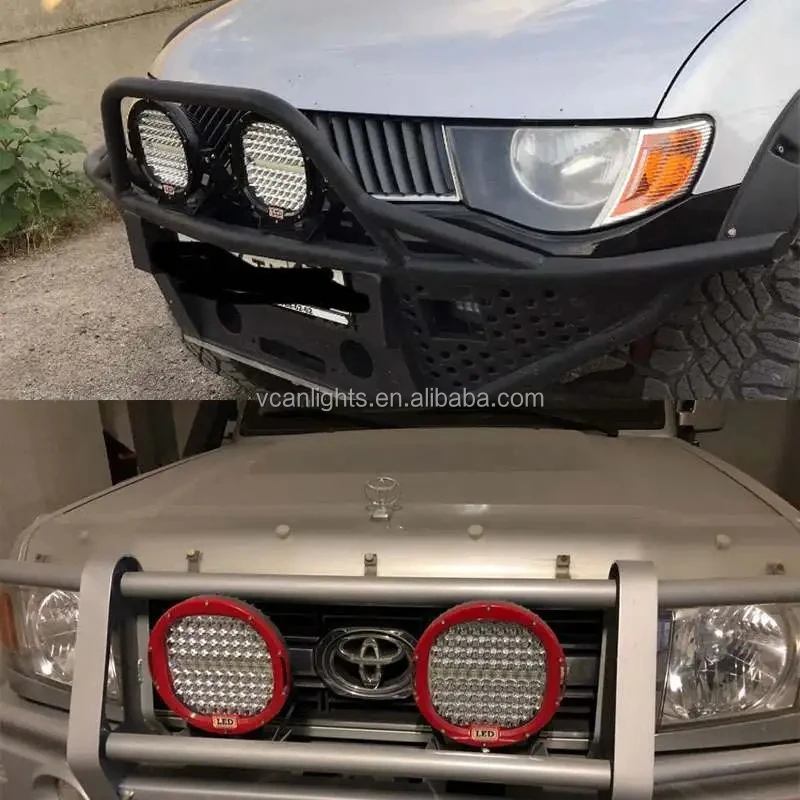 Round 9 Inch Truck LED Driving Spotlight 4x4 Offroad Bumper Spot Car ...