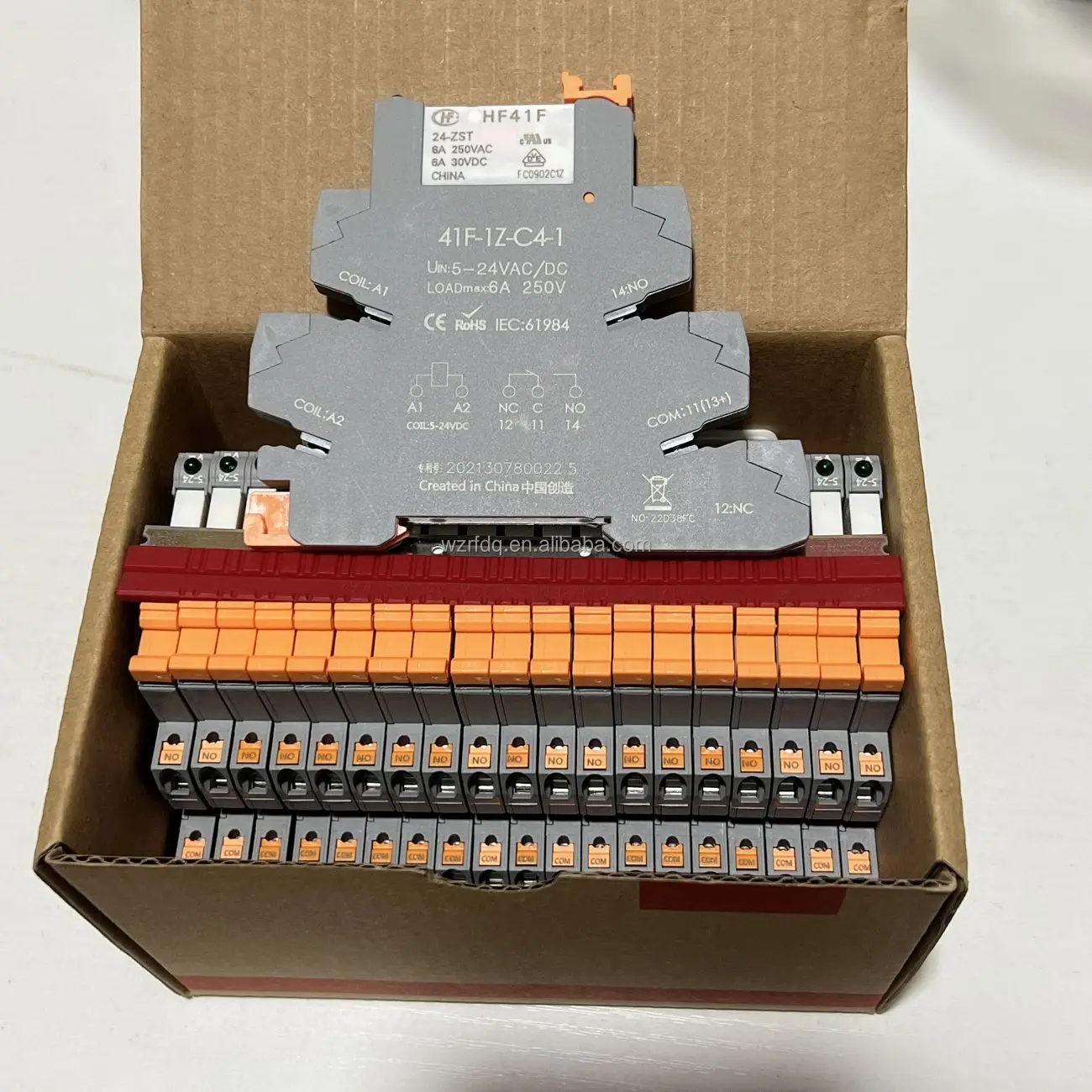 Customization Plc 6.2mm Relay Socket Interface 6a 24v Contact Rating ...