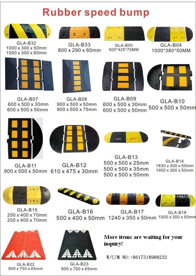 Miniature Speed Bumps Traffic Rubber Plates Road Buffers Bicycle Speed ...