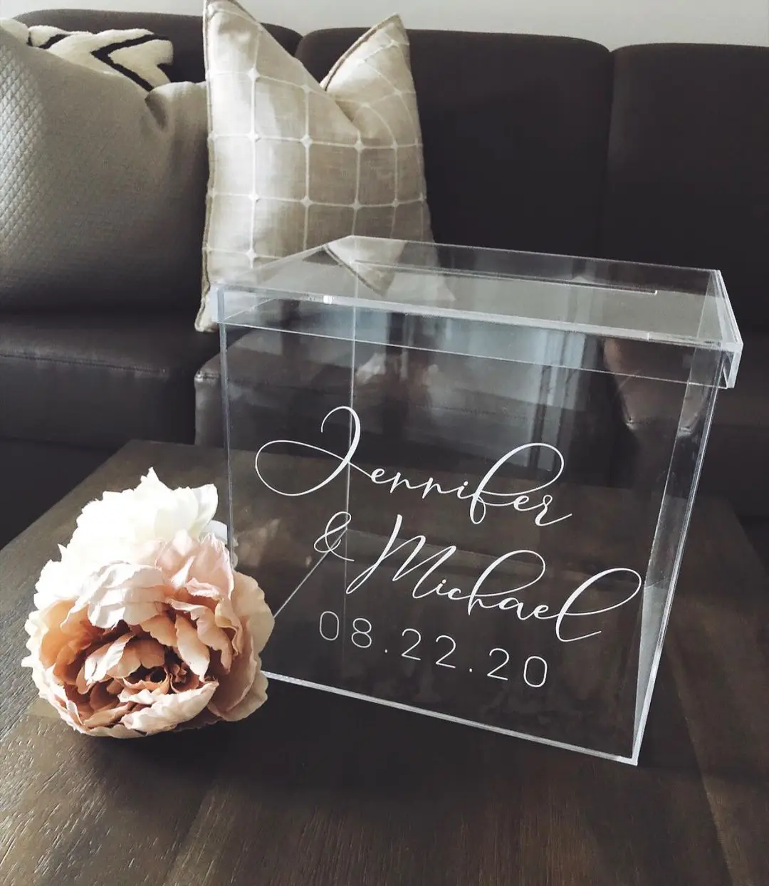 Luxury Acrylic Card Box Clear Acrylic Box For Wedding - Buy Acrylic Box ...