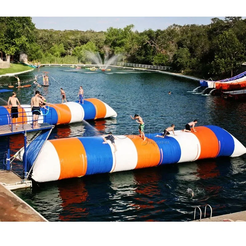 Adult Inflatable Water Park Water Human Catapult Inflatable Jumping ...