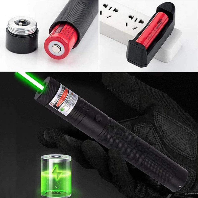 Alibaba.com: 303 High Power Green Laser Pointer with 18650 battery and ...