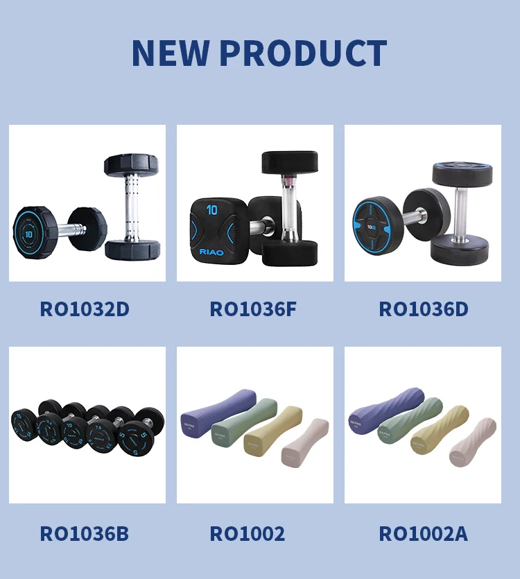 Commercial Round PU Urethane Dumbbell Gimnasio Mancuernas Kurzhantel ...