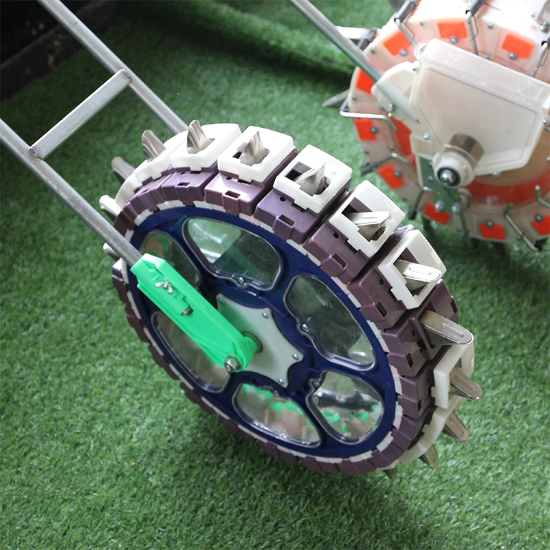 Seedling Machine Adjustable Depth Hand Push Corn Seeders Transplanters ...
