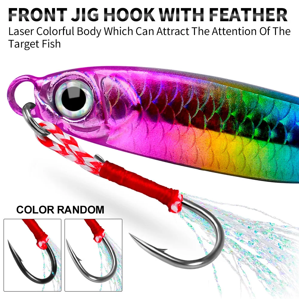 Metal Jig Lures - Fast Sinking, Versatile Fishing Baits